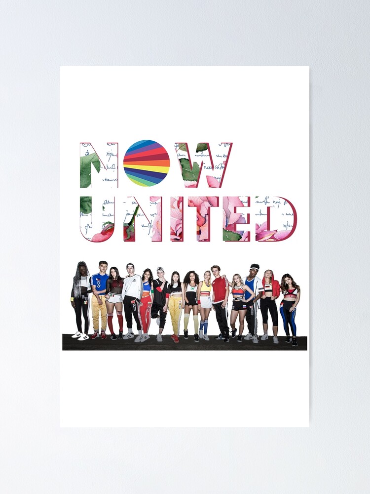 "Now United Uniters Lights Edit Pink Floral" Poster by xarteiro | Redbubble
