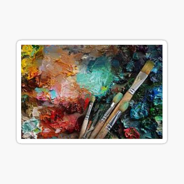 "Paint palette" Sticker for Sale by creative2 | Redbubble