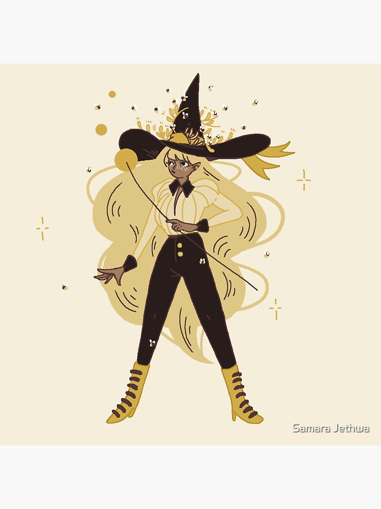 "Bee Witch" Sticker for Sale by Vossen | Redbubble