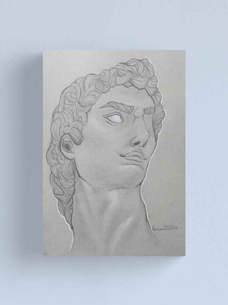 "Statue Of David Drawing" Canvas Print by EmmaLouize234 | Redbubble