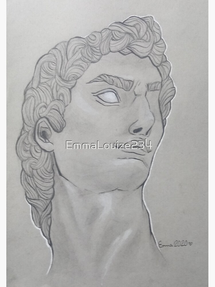 "Statue Of David Drawing" Art Print by EmmaLouize234 | Redbubble