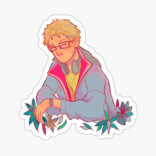"Glasses boi Tsukki aka voleyball king" Sticker for Sale by ...