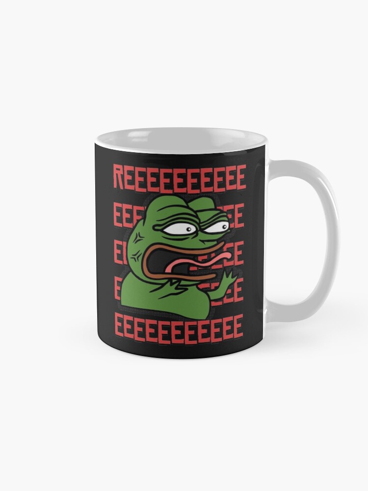 " Pepe The Frog Reeee Rare Dank Memes" Coffee Mug for Sale by ...