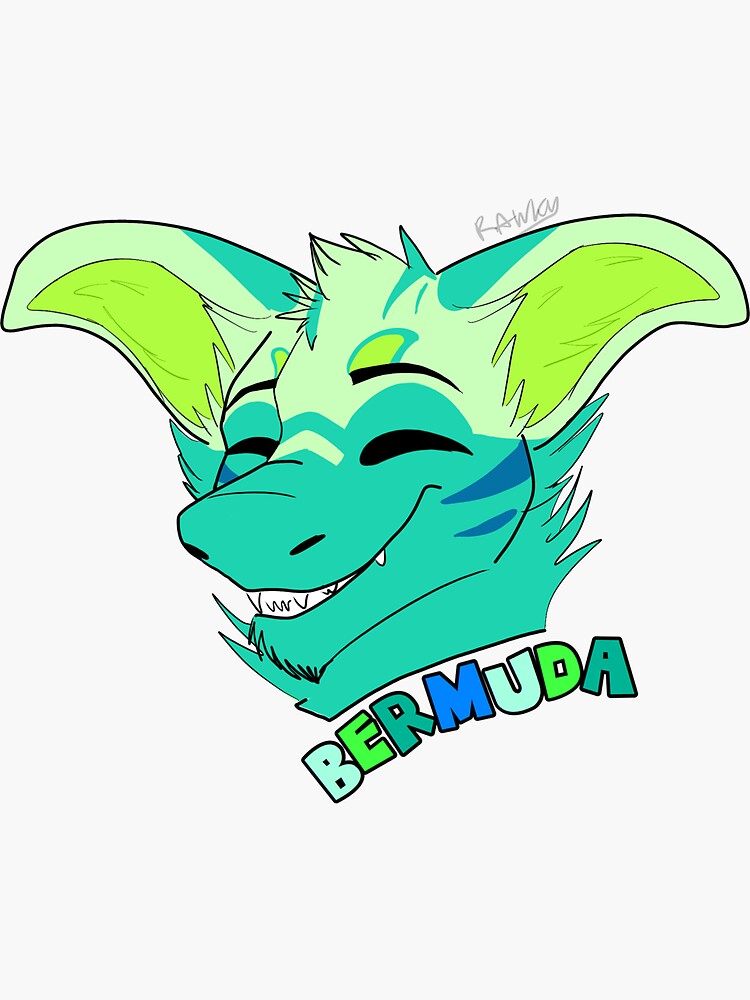 "Bermuda Manokit Headshot" Sticker for Sale by RawkysArmy | Redbubble