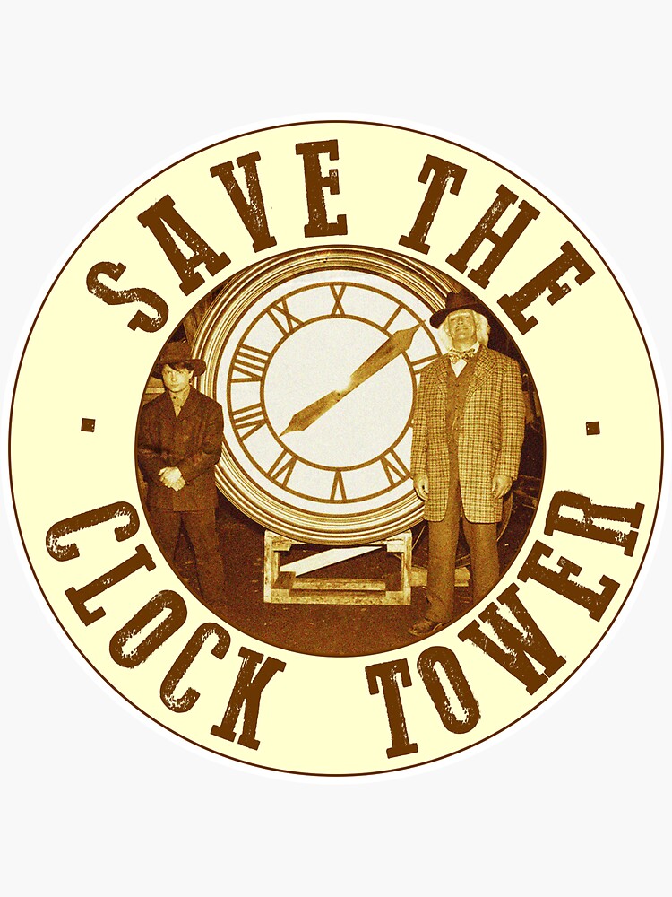 "Save the clock tower" Sticker for Sale by nfydesigns | Redbubble