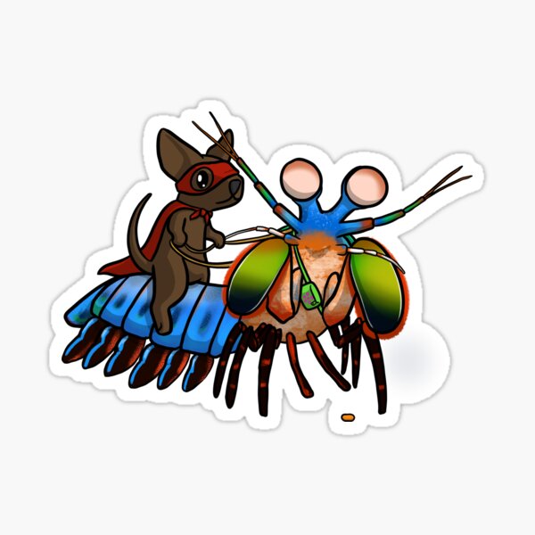 "Super Mantis Team" Sticker by NeverDot | Redbubble