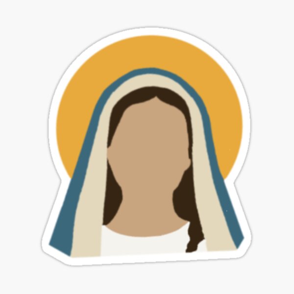 "The Virgin Mary" Sticker for Sale by ChristinaMAM | Redbubble