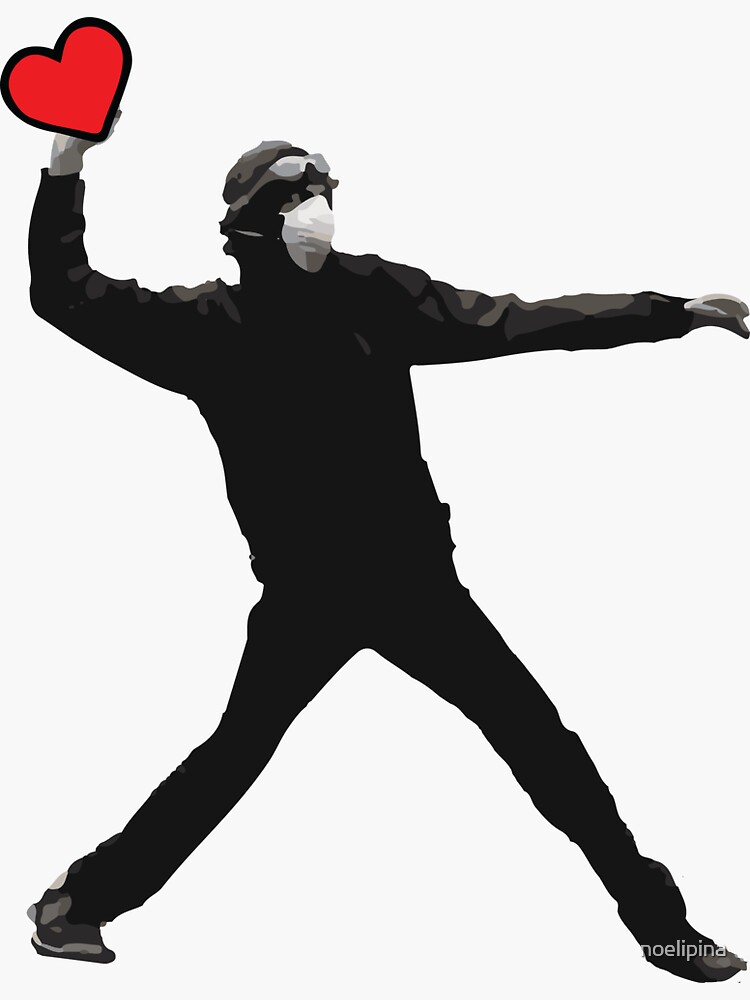 "Rage: The likes Thrower" Sticker for Sale by noelipina | Redbubble