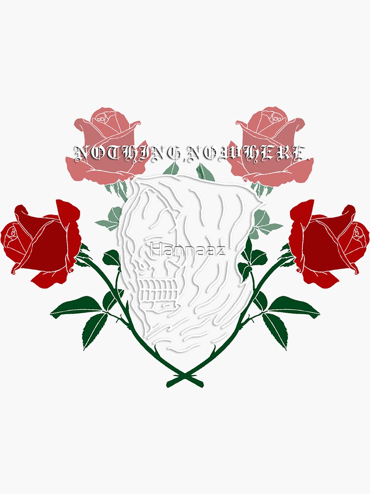 "nothing,nowhere. Logo Design" Sticker for Sale by Hannaaz | Redbubble