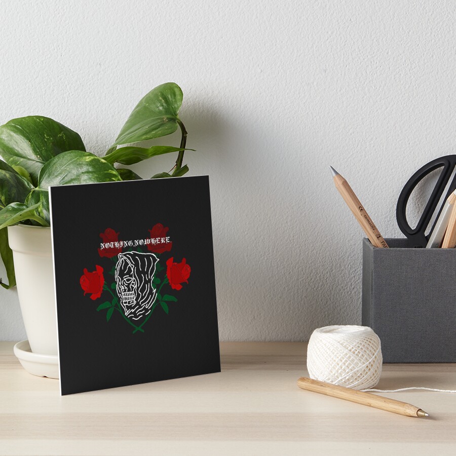 "nothing,nowhere. Logo Design" Art Board Print by Hannaaz | Redbubble