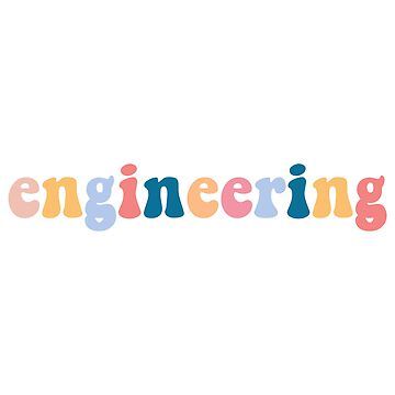 "engineering" Sticker for Sale by hyallthetime | Redbubble