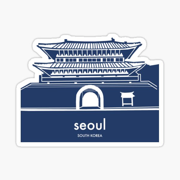 "Iconic Seoul" Sticker by CPTVDesign | Redbubble