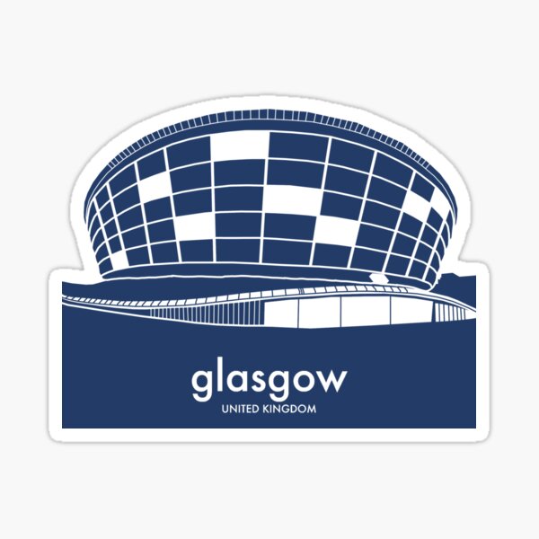 "Iconic Glasgow" Sticker by CPTVDesign | Redbubble
