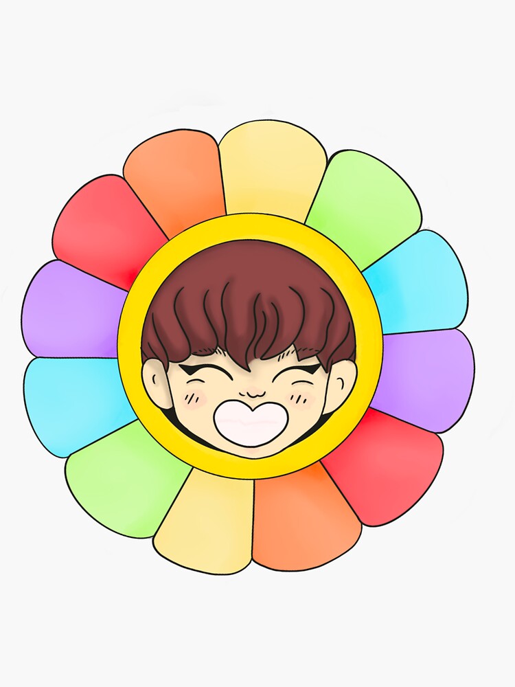 "flower hobi " Sticker for Sale by maddiebrick1 | Redbubble