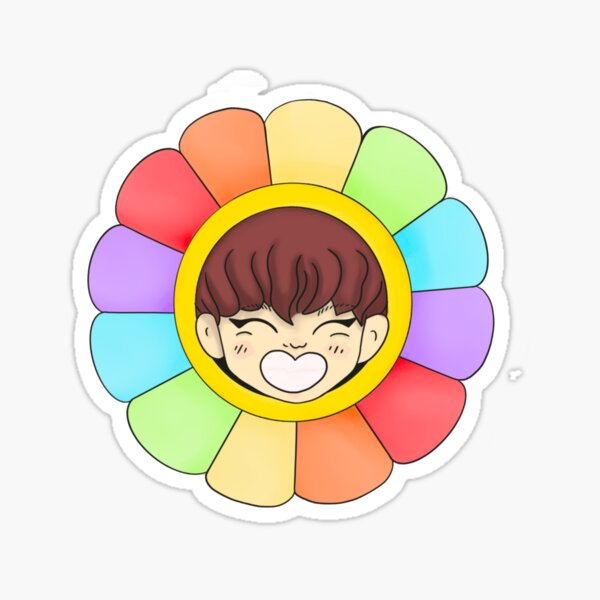 "flower hobi " Sticker for Sale by maddiebrick1 | Redbubble