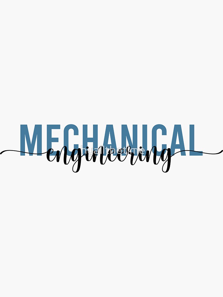 "mechanical engineering" Sticker for Sale by hyallthetime | Redbubble