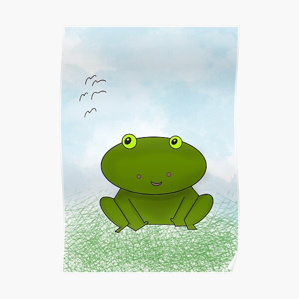 "Happy Frog" Poster by gemlenz | Redbubble