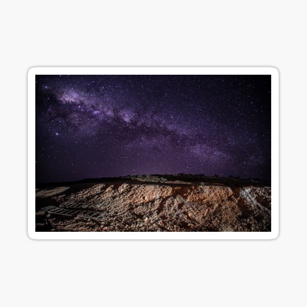 "Stargazing in the Australian Outback" Sticker by -grace-elaine ...