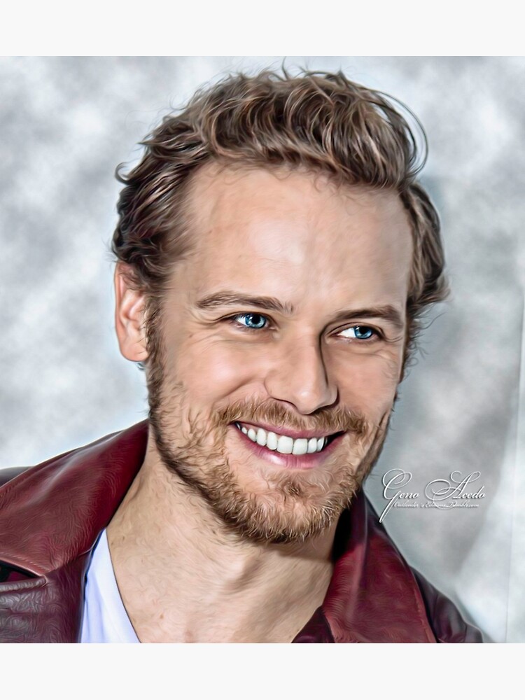 "sam heughan" Sticker for Sale by jessnolimit | Redbubble