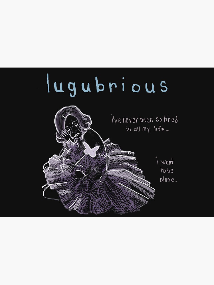 "Lugubrious - Greta Garbo" Sticker by sneercampaign | Redbubble