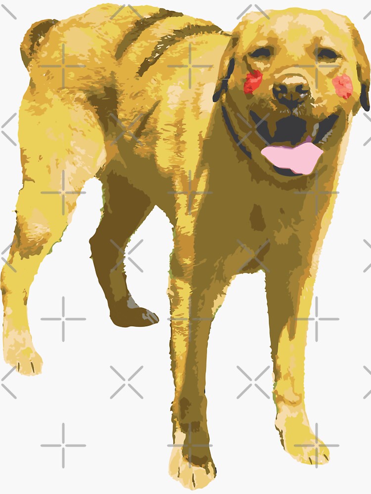 "Pikadog" Sticker for Sale by IreneLavender | Redbubble