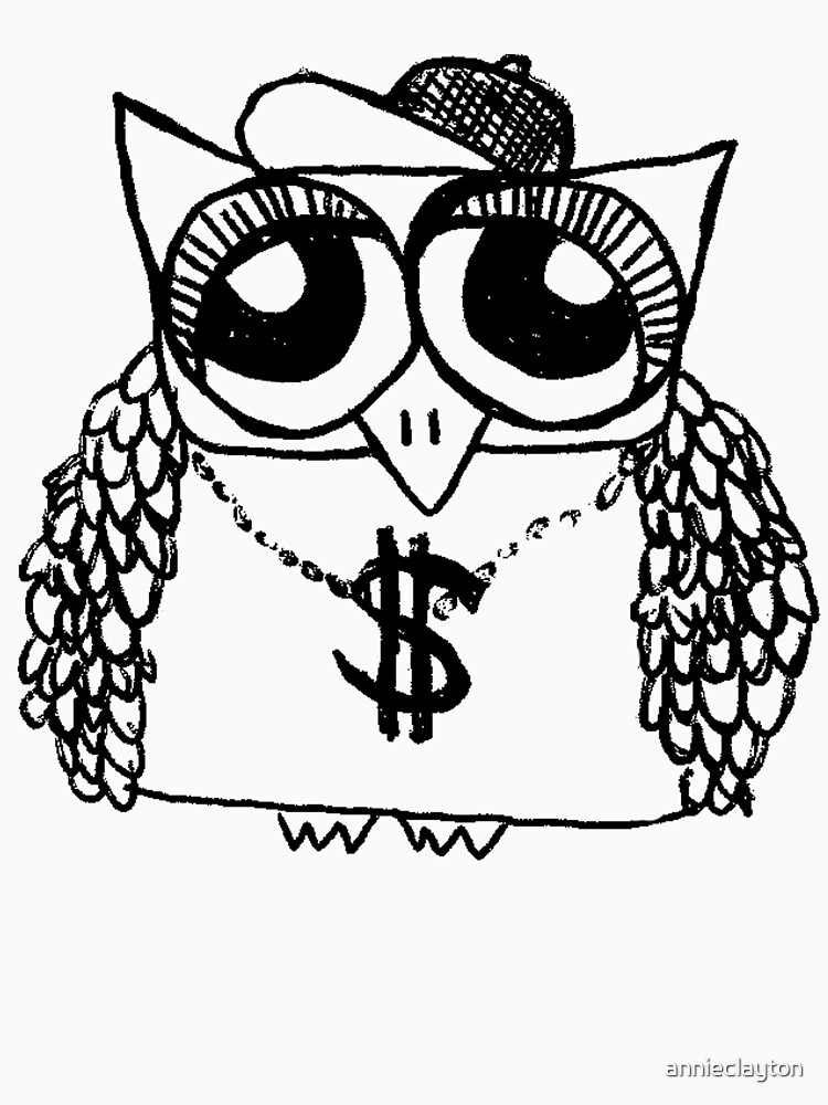 "Gangster Owl" Essential T-Shirt for Sale by annieclayton | Redbubble