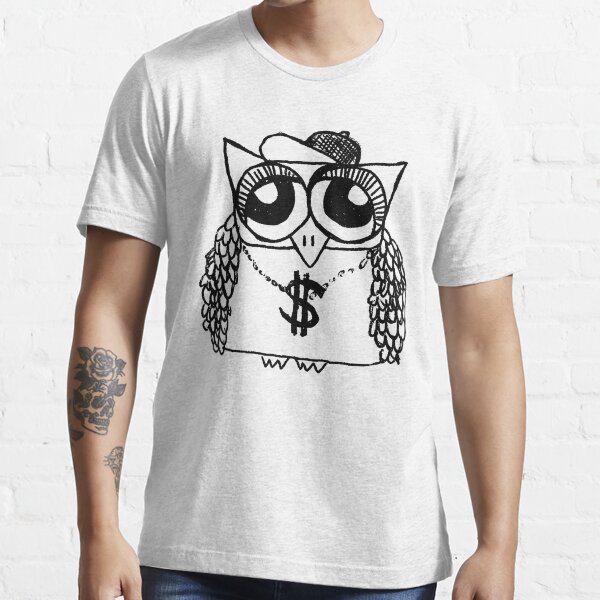 "Gangster Owl" Essential T-Shirt for Sale by annieclayton | Redbubble