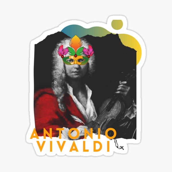 "Antonio Vivaldi, The Red Priest from Venice" Sticker for Sale by ...
