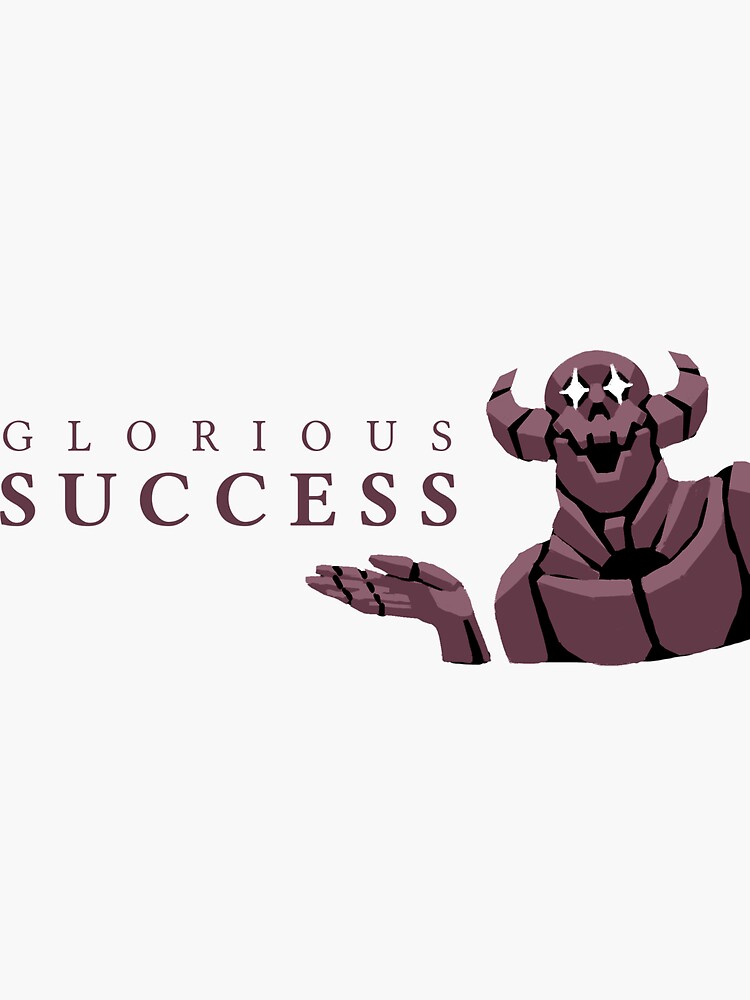 "Helltaker fanart glorious success" Sticker for Sale by mohoming | Redbubble
