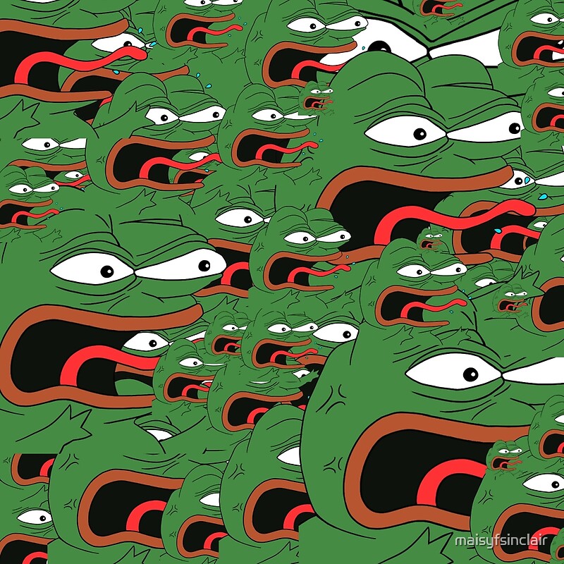 "Angry Pepe" by maisyfsinclair | Redbubble