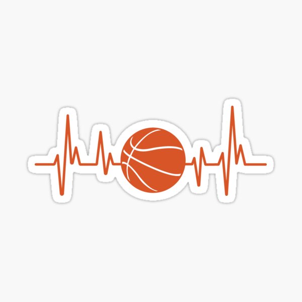 "Basketball heart rate" Sticker by ChuckDL | Redbubble