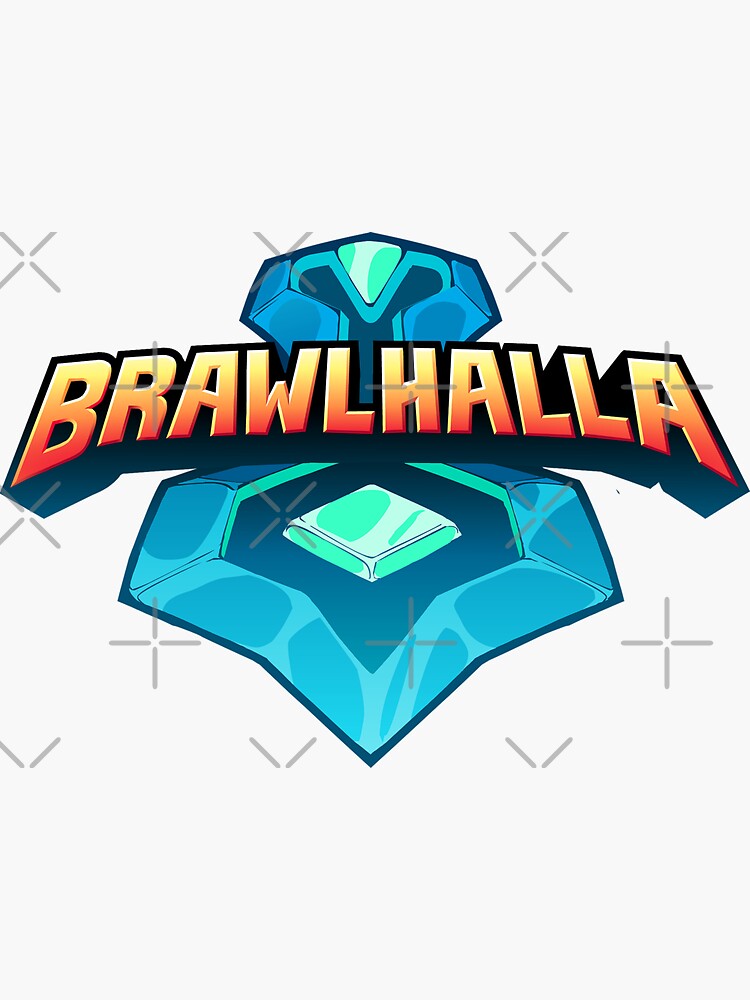 "Brawlhalla logo" Sticker for Sale by Ogrimar | Redbubble