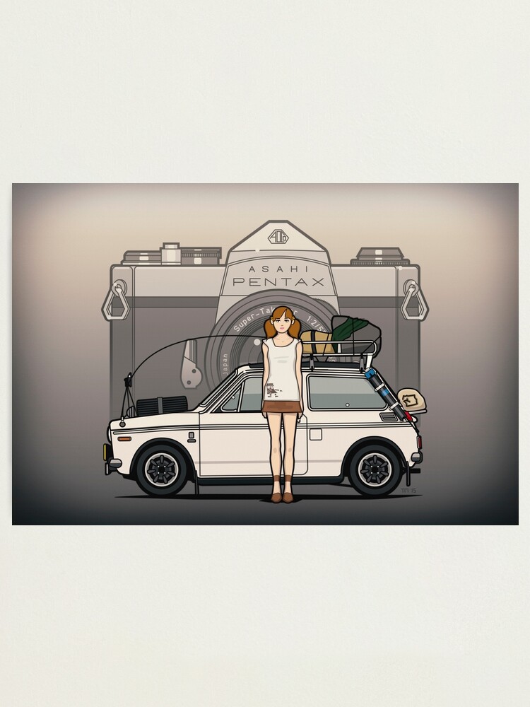 "Honda N600 Rally Kei Car With Japanese 60's Asahi Pentax Commercial ...