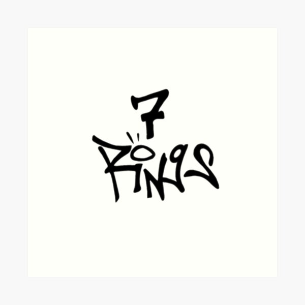 "7 Rings logo" Art Print for Sale by drawingbystephx | Redbubble