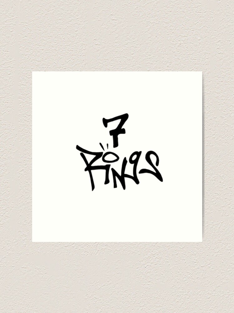 "7 Rings logo" Art Print for Sale by drawingbystephx | Redbubble
