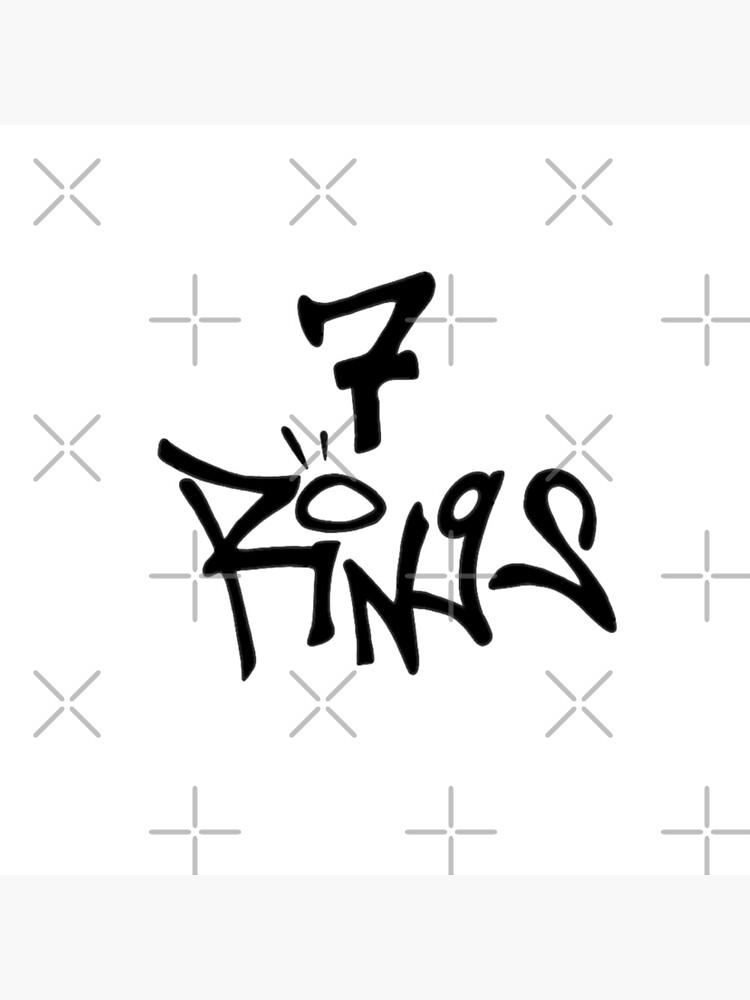 "7 Rings logo" Art Print for Sale by drawingbystephx | Redbubble