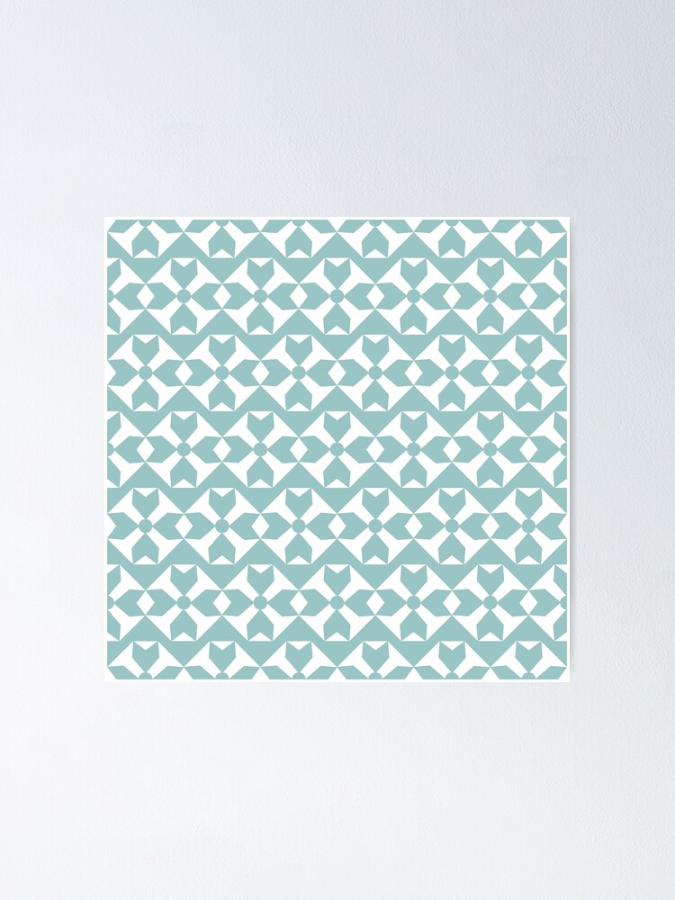 "Circular Arrows - Pastel Turquoise" Poster for Sale by NolkDesign ...