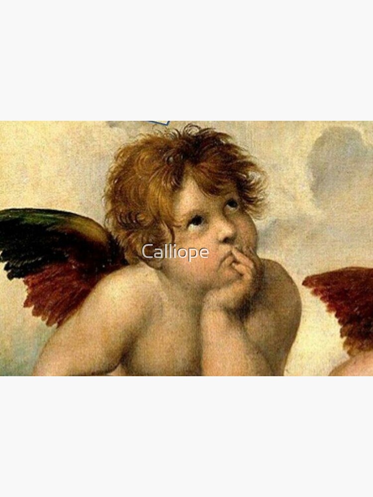 "Bored Angels, Raffaello Sanzio Raphael, Two Cherubs (detail of the ...