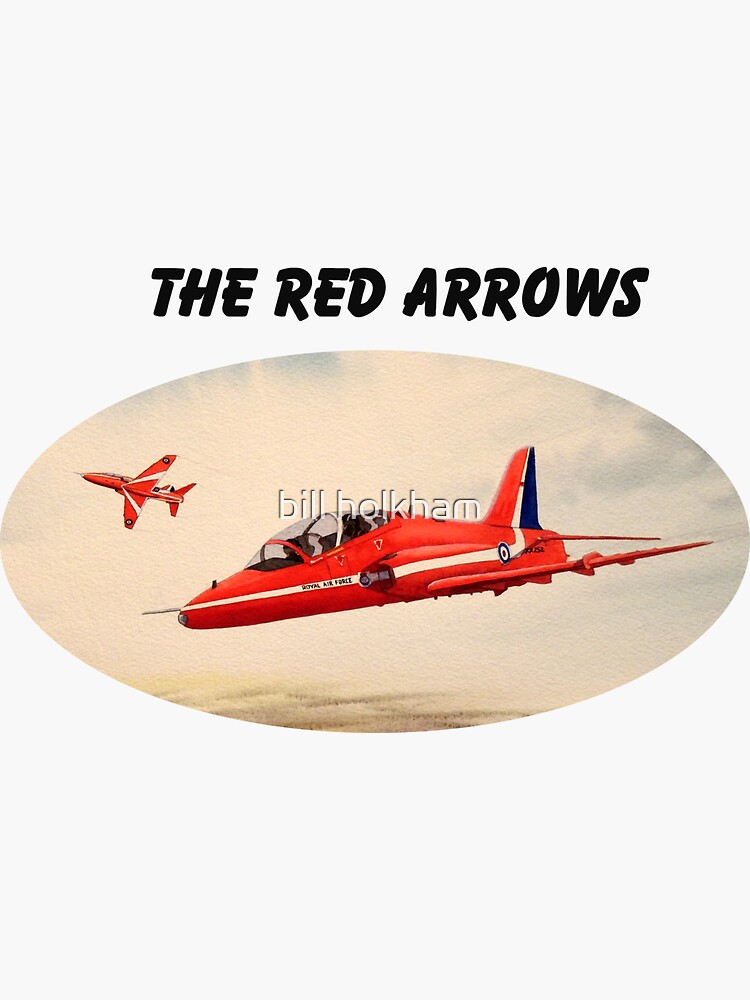 "Bae Hawk T1a- The Red Arrows" Sticker for Sale by billholkham | Redbubble