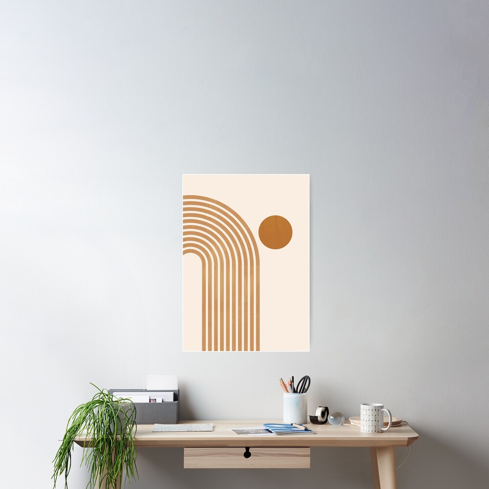 "Mid century modern rainbow" Poster for Sale by mysticminimals | Redbubble