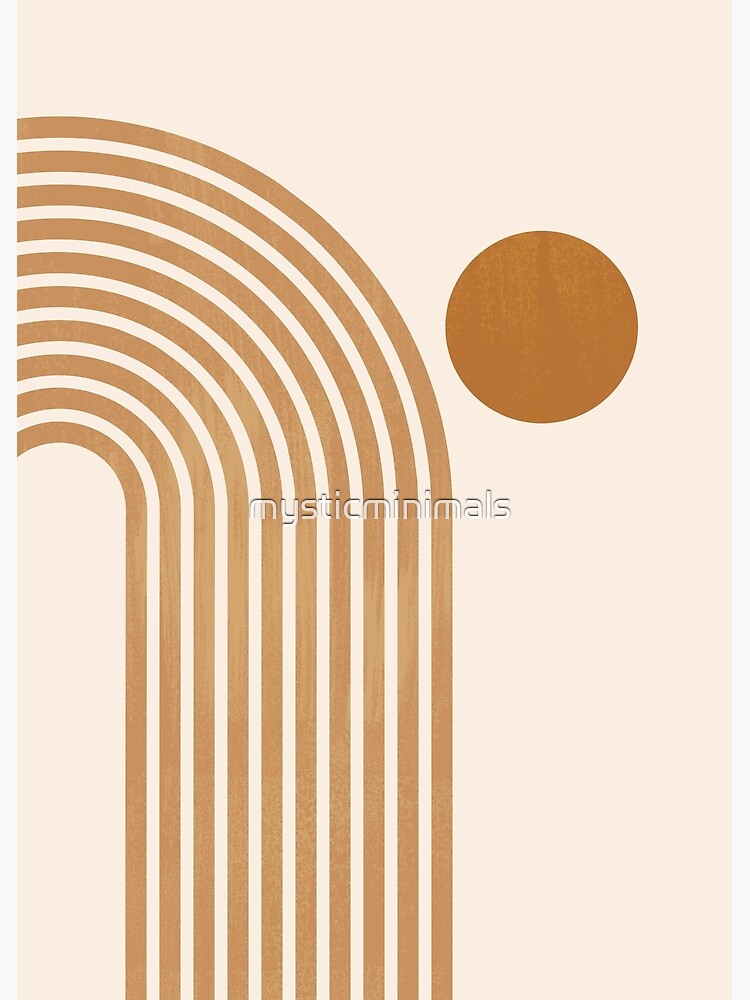 "Mid century modern rainbow" Poster for Sale by mysticminimals | Redbubble