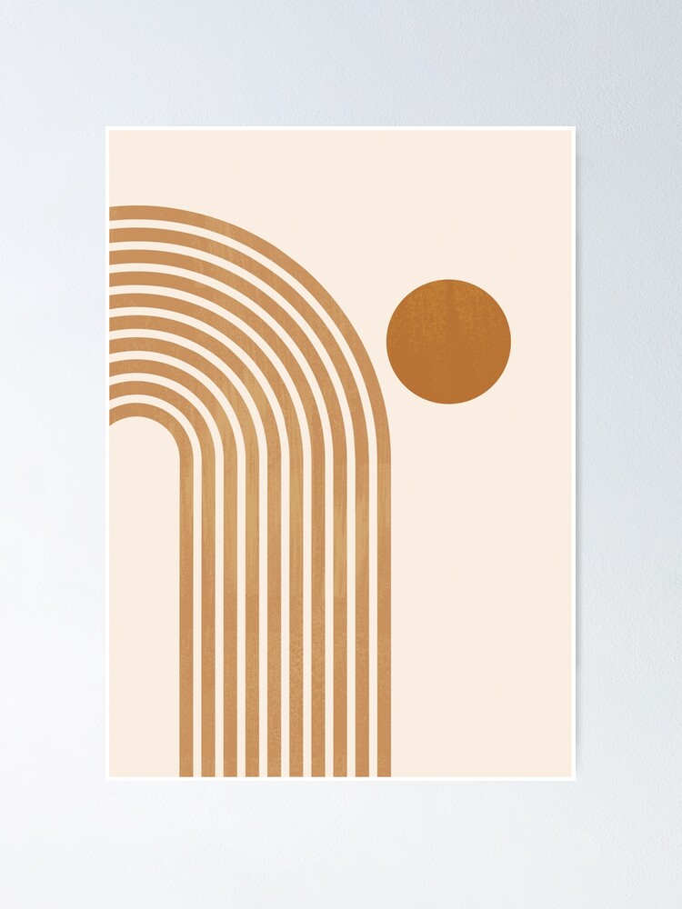 "Mid century modern rainbow" Poster for Sale by mysticminimals | Redbubble