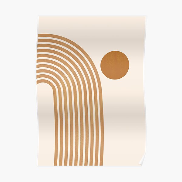 "Mid century modern rainbow" Poster for Sale by mysticminimals | Redbubble