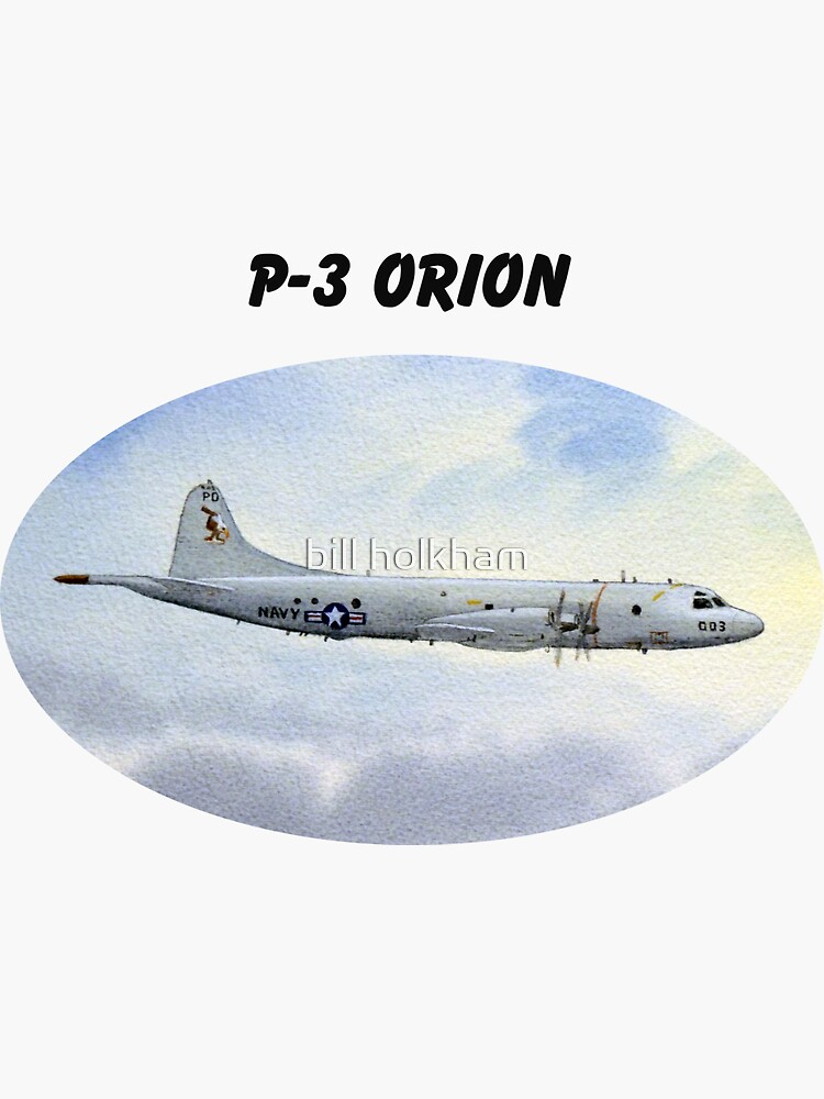 "P-3 Orion Aircraft" Sticker for Sale by bill holkham | Redbubble