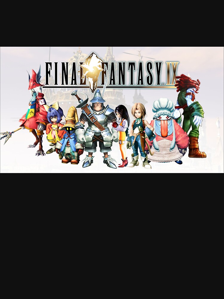 "Final Fantasy IX Cast & Logo" T-shirt for Sale by CassidyCreates ...