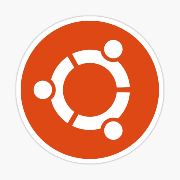 "ubuntu logo" Sticker by yourgeekside | Redbubble