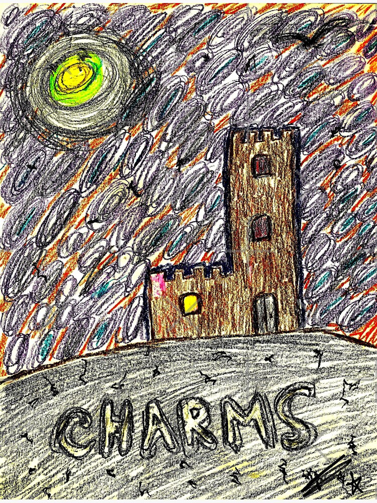 "charms castle magic drawing crayon spiral art tia knight " Sticker by ...