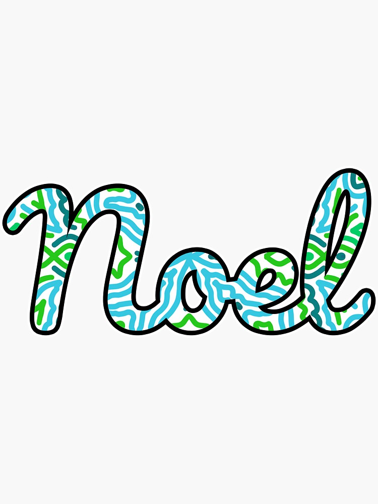 "Noel Handwritten Name" Sticker for Sale by inknames | Redbubble