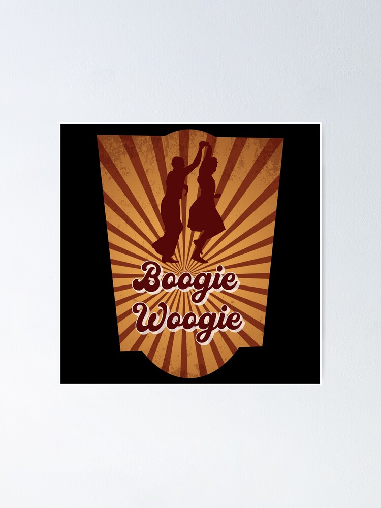 "Boogie Woogie Vintage Design" Poster by musicmaker12 | Redbubble