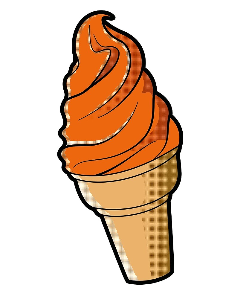 "Orange Ice Cream" by undeadorange | Redbubble